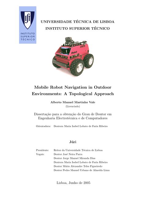 PDF Ph D Thesis Mobile Robot Navigation In Outdoor Environments A Topological Approach