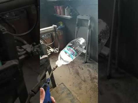 Blowing Up Water Bottles With Compressed Air Slowmo Youtube