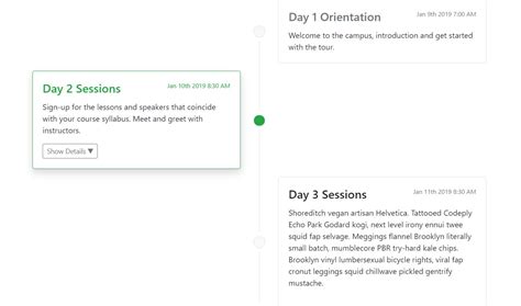 12 Vertical Timeline Bootstrap Examples Onaircode