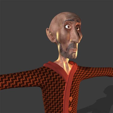 Old Uncle 3d Model 99 3ds Fbx Obj Max Ma Free3d