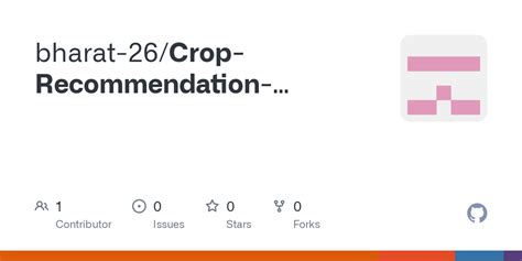GitHub Bharat Crop Recommendation System Webapp Using Ml
