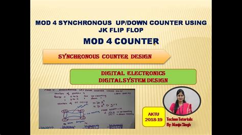 Mod 4 Updown Counter Mod 4 Counter Using Jk Flip Flop Mod 4 Up