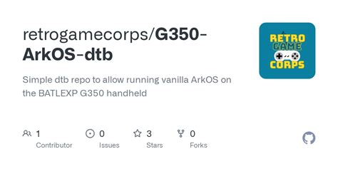 GitHub Retrogamecorps G ArkOS Dtb Simple Dtb Repo To Allow Running Vanilla ArkOS On The