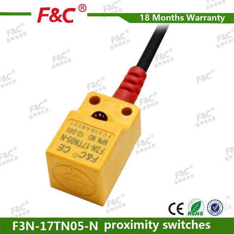 Inductive Proximity Sensor Dc 12 24v Square Proximity Switch 3wire 5mm