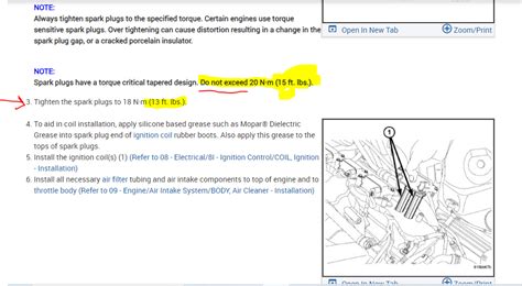 What Is The Torque Spec For The Spark Plugs