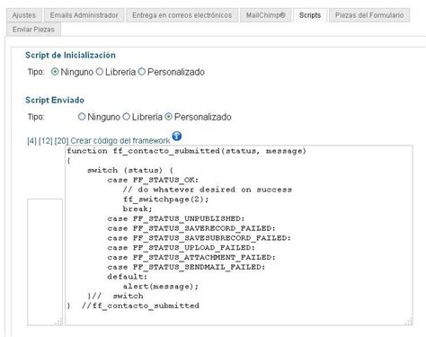 El Botón De Enviar En Formulario Breezingforms No Hace Nada Breezingforms Foro Webempresa