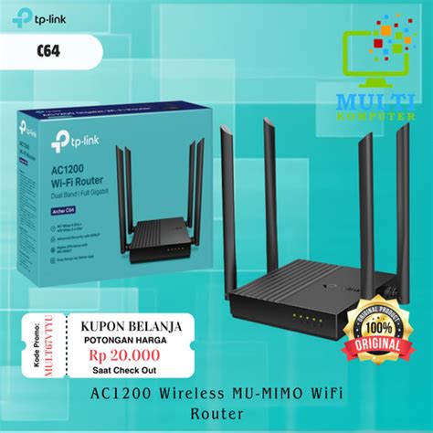 Jual Tp Link Archer C Ac Wireless Mu Mimo Wifi Router Jakarta Barat Multi Komputer