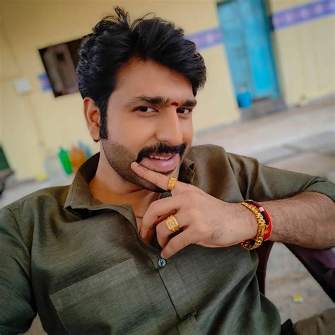 T P S H Charan Kumar Owning The Look With A Sharp Moustache Gold Vibes And Unstoppable