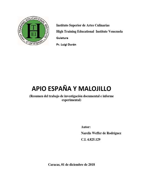 Resumen Del Tdi Pdf Alimentos Cocina