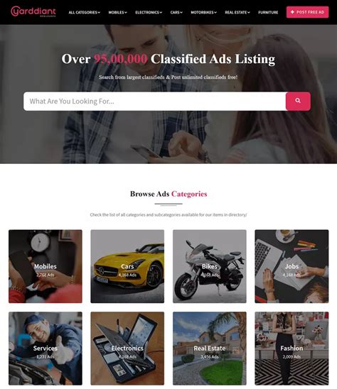 Classified Website Development Company Yarddiant