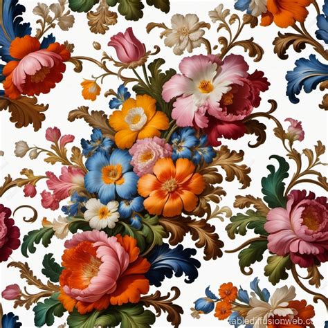 Number 8 Pattern Of Spring Flowers Stable Diffusion Online