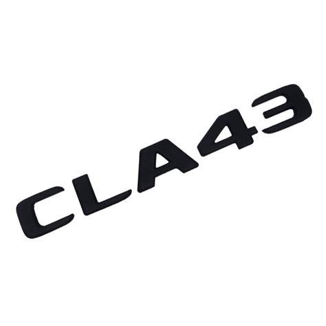 3d Abs 블랙 문자 자동차 후면 트렁크 배지 스티커 Cla43 로고 4 매틱 엠블럼 메르세데스 Amg Cla W117 C117 W118 C118 액세서리