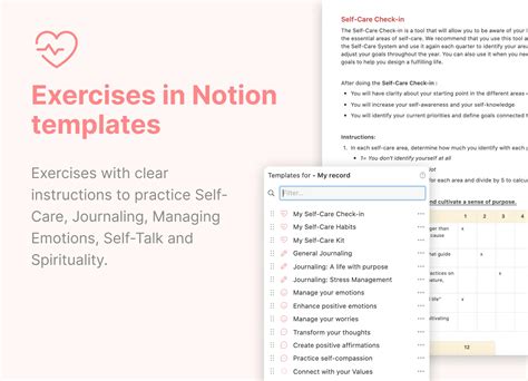 Notion Templates Free And Premium Download Notiontricks Self Care System Notion Template