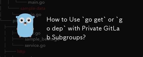 如何將 go get”或 go dep”與私有 gitlab 子群組一起使用？ golang php中文網