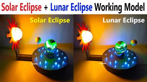 Solar Eclipse And Lunar Eclipse Working Model Science Project For