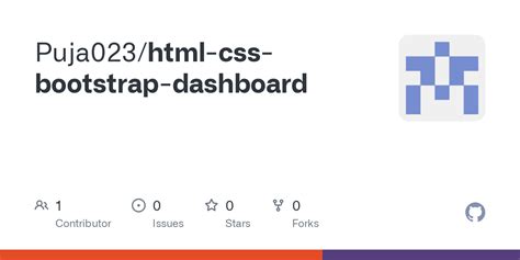 GitHub Puja Html Css Bootstrap Dashboard