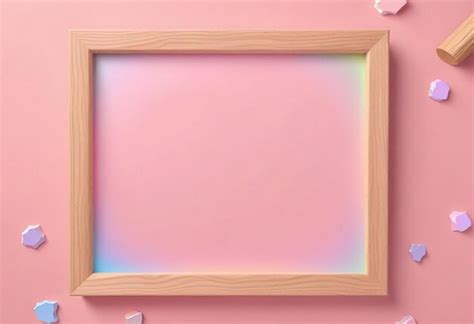A Pink Frame With A Pink Background With A Pink Frame Premium Ai
