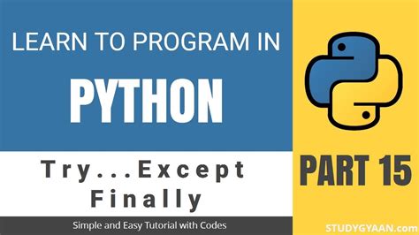 Python Tutorial 15 Try Exception Handling Youtube