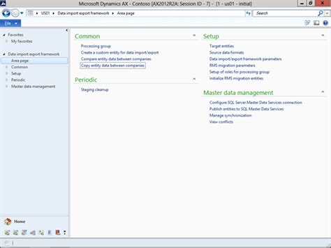 copy data between companies quickly using the data import export