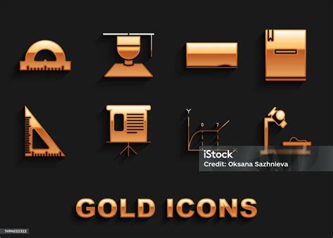 그래프 파이 그래프 노트북 현미경 파이 삼각형 눈금자 칠판 학위 측정을 위한 각도기 그리드 졸업 및 졸업 모자 아이콘으로