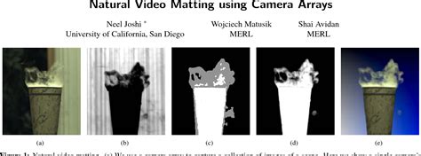 Figure 1 From To Appear In The Acm Siggraph Conference Proceedings Natural Video Matting Using