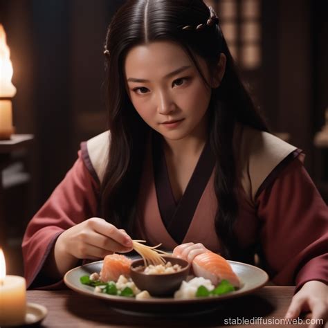 Nezuko Demon Slayer Eating Shrunken Human Stable Diffusion Online