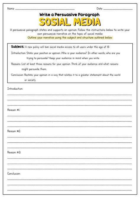 4th Grade Essay Writing Worksheets Paragraph Writing Activities