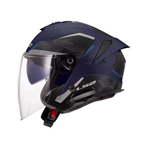 Casque Jet Casque Ls2 Of618 Verso 2 Air Navybleumat