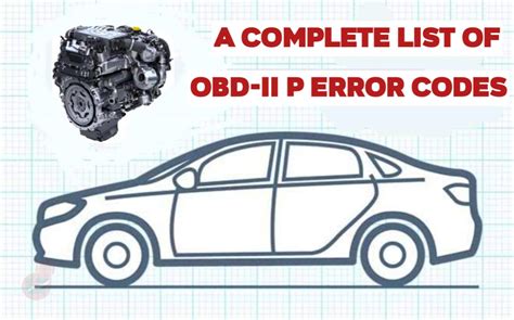a complete list of obd ii p error codes