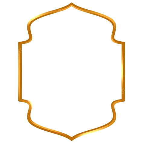 아름다운 황금 이슬람 프레임 이슬람 프레임 이슬람 디자인 Png 일러스트 및 Psd 이미지 무료 다운로드 Pngtree