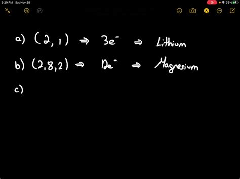 SOLVED Identify The Elements That Have The Following Electron Arrangements Energy Level