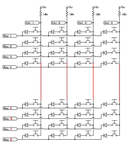 Multiple Button Matrix Wiring General Electronics Arduino Forum