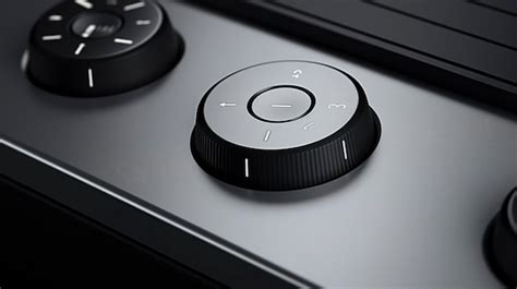 Premium AI Image A Close Up Of The Minimalist Volume Control Buttons On A Sleek Speaker Or