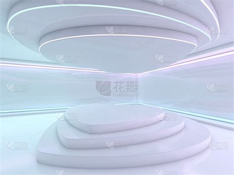 空的 现代 背景 三维图形 建筑 室内 抽象 极简构图 几何形状 竞技场