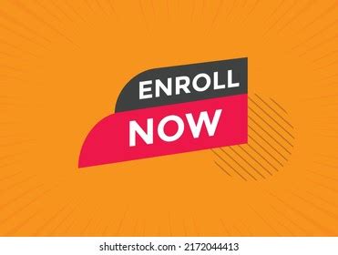 Enroll Now Text Button Web Button Stock Vector Royalty Free 2172044403 Shutterstock
