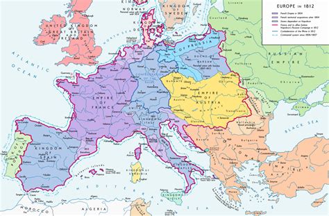 Europe Through The 19th Century Miscellaneous Map Historical Maps World History