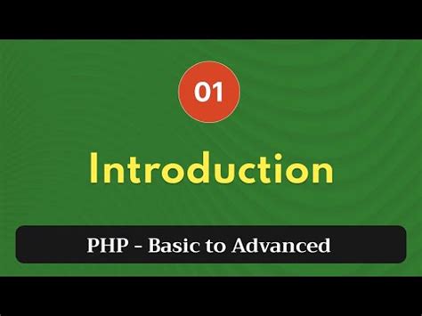 Introduction PHP Tutorial Basic To Advanced PHP YouTube
