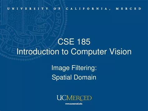 Ppt Cse 185 Introduction To Computer Vision Powerpoint Presentation
