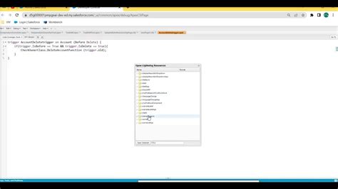 open resources in developer console insalesforce youtube