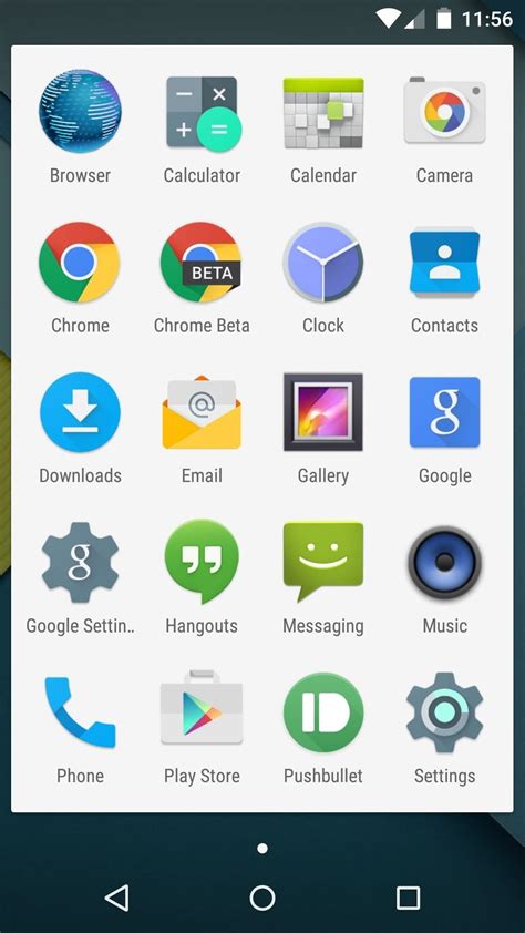 Android Lollipop Home Screen