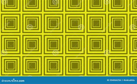 Yellow Concentric Squares Pattern Vector Graphic Stock Illustration Illustration Of