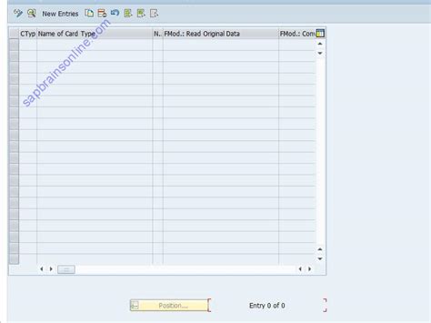 CRTD SAP Tcode For Payment Card Create Example File
