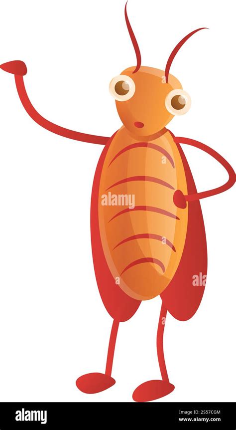 Cockroach Character Icon Cartoon Of Cockroach Character Vector Icon