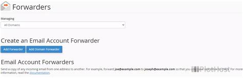 How To Setup An Email Forwarder In Cpanel Plothost