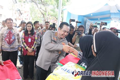 Polda Sumsel Perum Bulog Sumsel Dan Babel Salurkan Beras Sphp