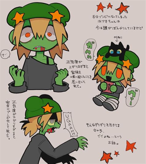 Iiiichimaru 03 Original Green Headwear Grey Footwear Highres Translation Request 1girl