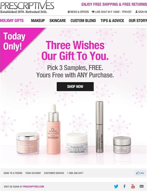 Prescriptives Our T To You Pick 3 Samples With Any Purchase Today