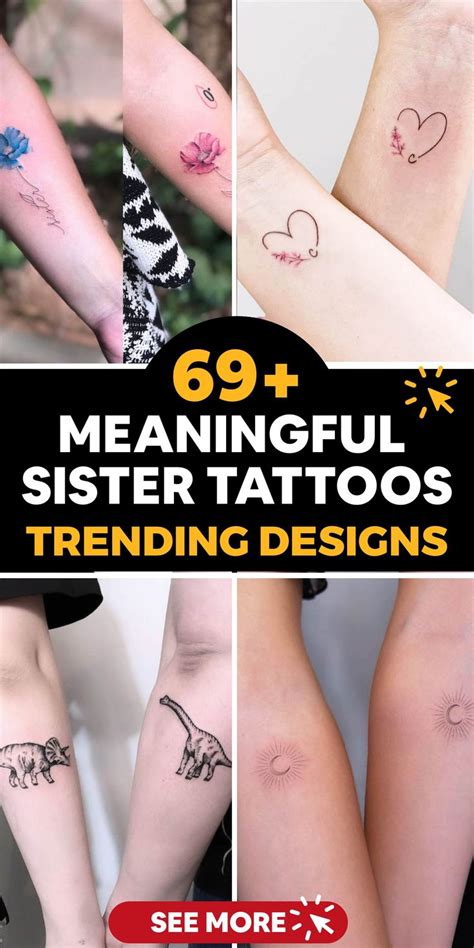 69 Meaningful Sister Tattoos To Honor Your Bond Sister Tattoo Symbols