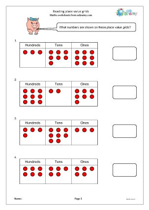 Comparing Place Value Grids Number And Place Value By URBrainy Com