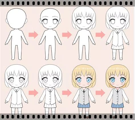 How To Draw Chibi Characters Step By Step